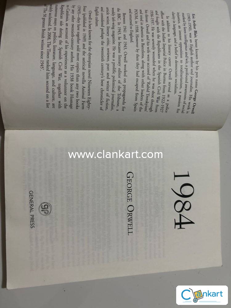 Buy '1984' Book In Good Condition At Clankart.com