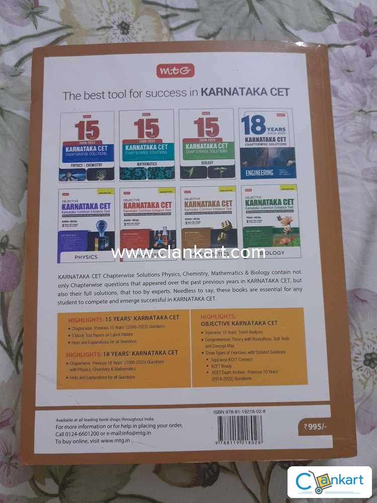 Buy 'Objective KCET Mathematics Book For 2024 Exam | Theory With 10 ...