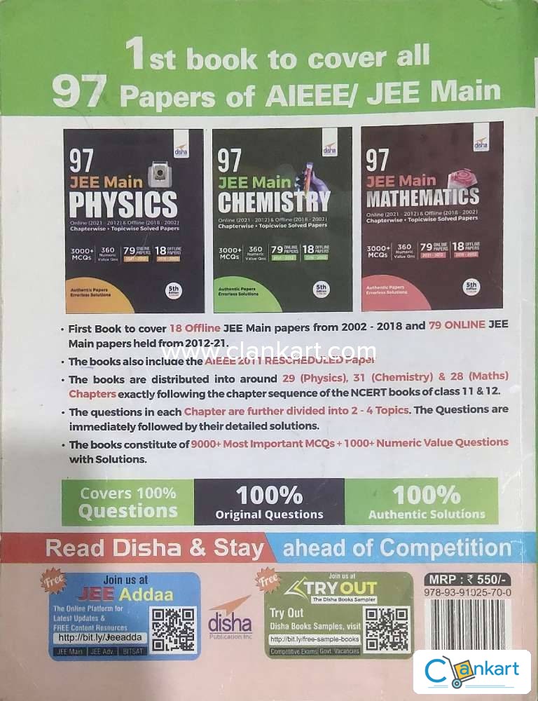Buy '97 JEE Main Chemistry Online (2021 - 2012) & Offline (2018 - 2002 ... Buy '97 JEE Main Chemistry Online (2021 - 2012) & Offline (2018 - 2002 ...