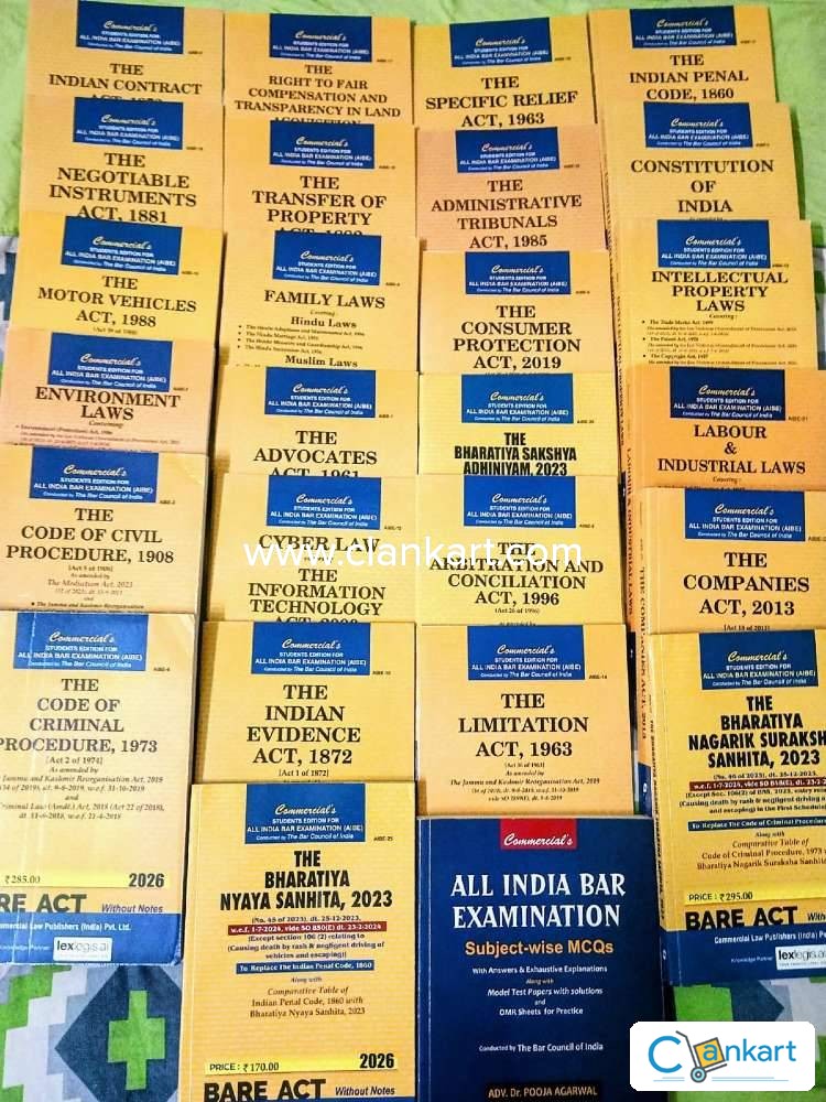 Buy '25 Book Set AIBE XXI 2026 Edition ,Constitution, BNS, BNSS, BSA ...