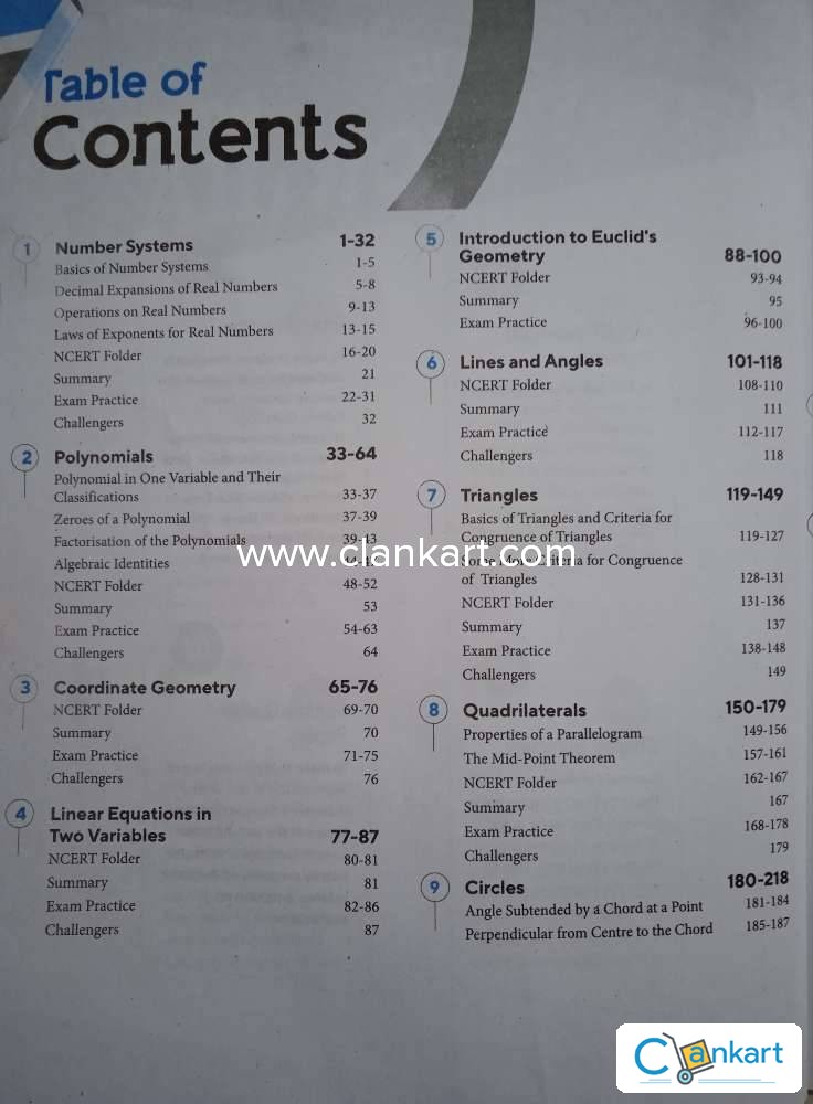 Buy 'All In One Class 9th Mathematics For CBSE Exam 2024' Book In Good ...