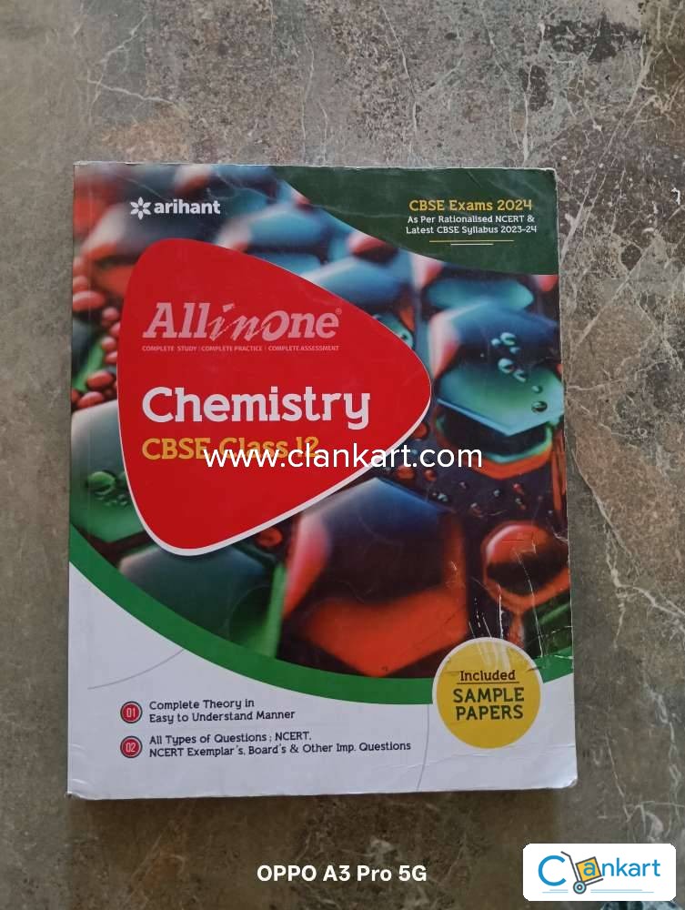 Buy 'All In One Class 12th Chemistry For CBSE Exam 2024' Book In ...