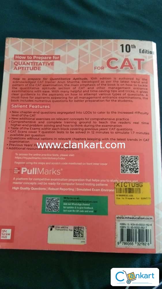 Buy 'How To Prepare For QUANTITATIVE APTITUDE For CAT |10th Edition ...