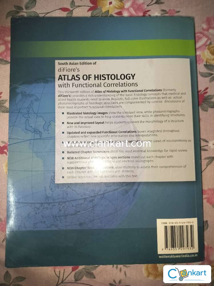 Buy 'South Asian Edition Of DiFiore's ATLAS OF HISTOLOGY 13th Edition ...