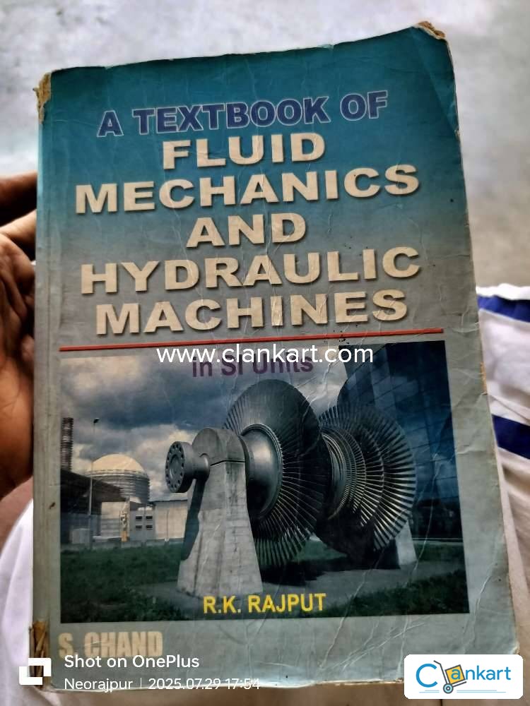 Buy 'Fluid Mechanics And Hydraulic Machines' Book In Excellent ...
