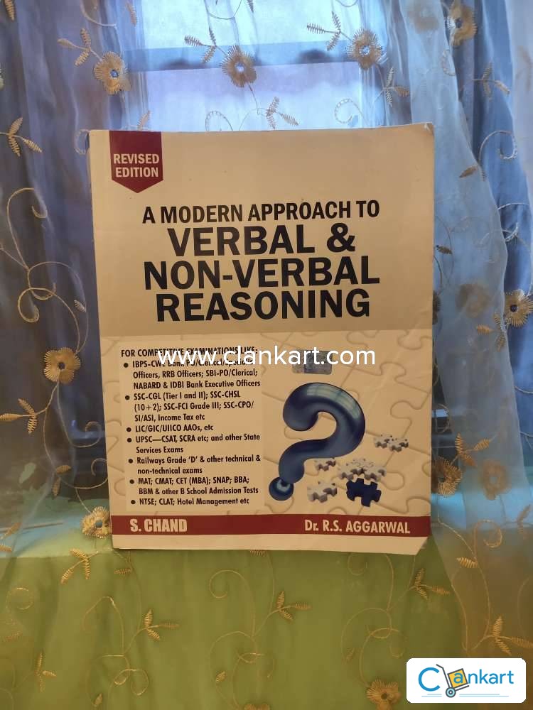 Buy 'A Modern Approach To Verbal & Non-Verbal Reasoning' Book In ... Buy 'A Modern Approach To Verbal & Non-Verbal Reasoning' Book In ...
