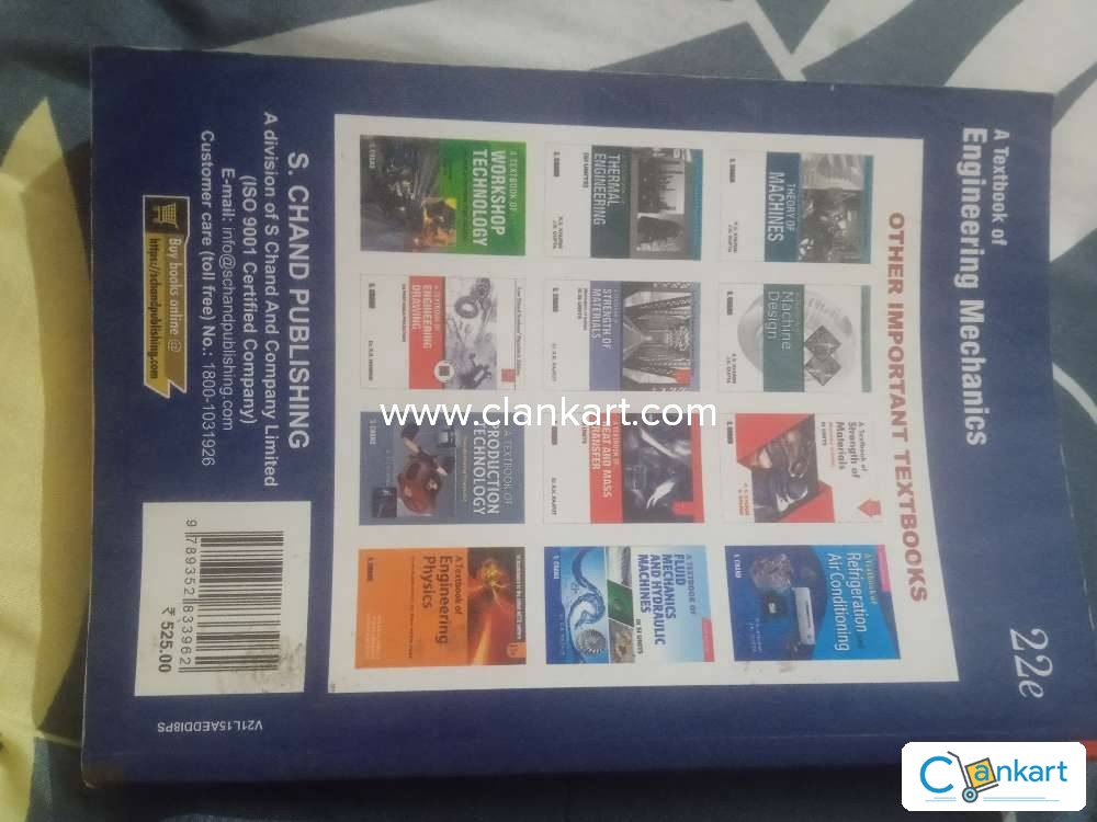 Buy 'A Textbook Of Engineering Mechanics' Book In Excellent Condition ...