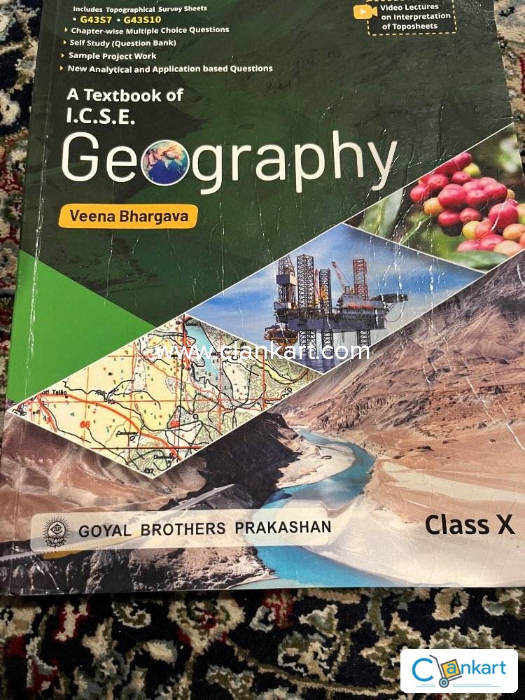 Buy 'ICSE Geography ((Veena Bhargava) Goyal Brothers' Book In Good ...