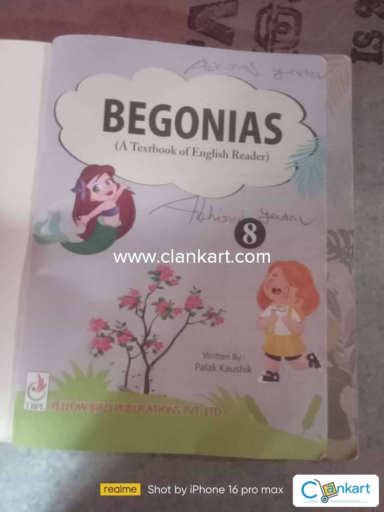 Buy 'Begonias English Class 8' Book In Good Condition At Clankart.com
