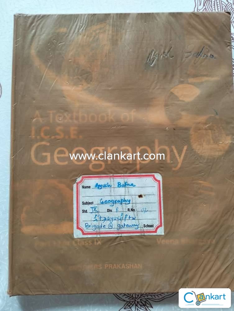 Buy 'A Textbook Of ICSE Geography Part 1 For Class IX' Book In Fair ... Buy 'A Textbook Of ICSE Geography Part 1 For Class IX' Book In Fair ...