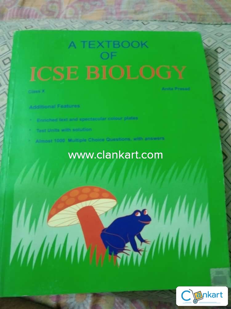 Buy 'A Textbook Of Icse Biology By Anita Prasad' Book In Excellent ...