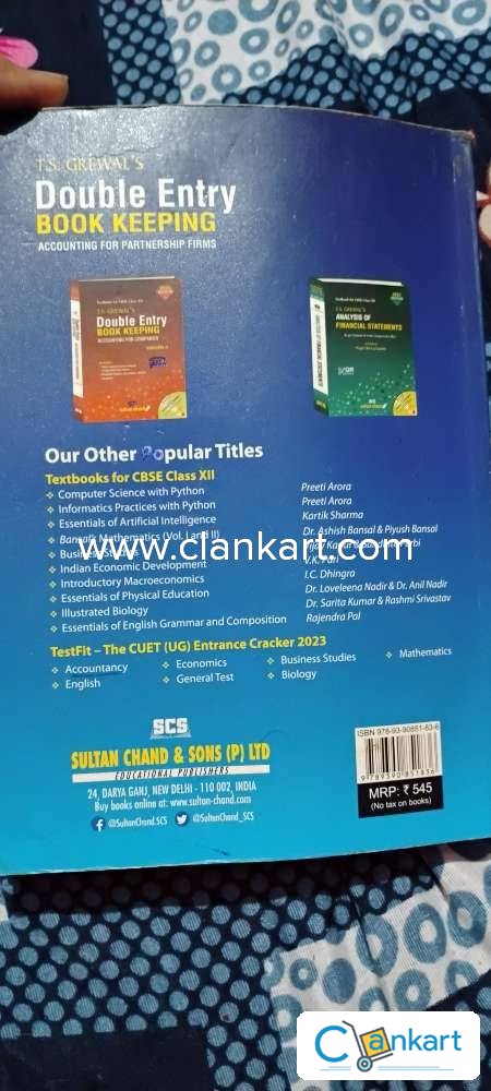 Buy 'Accounts Book Class 12 Volume 1' Book In Excellent Condition At ...
