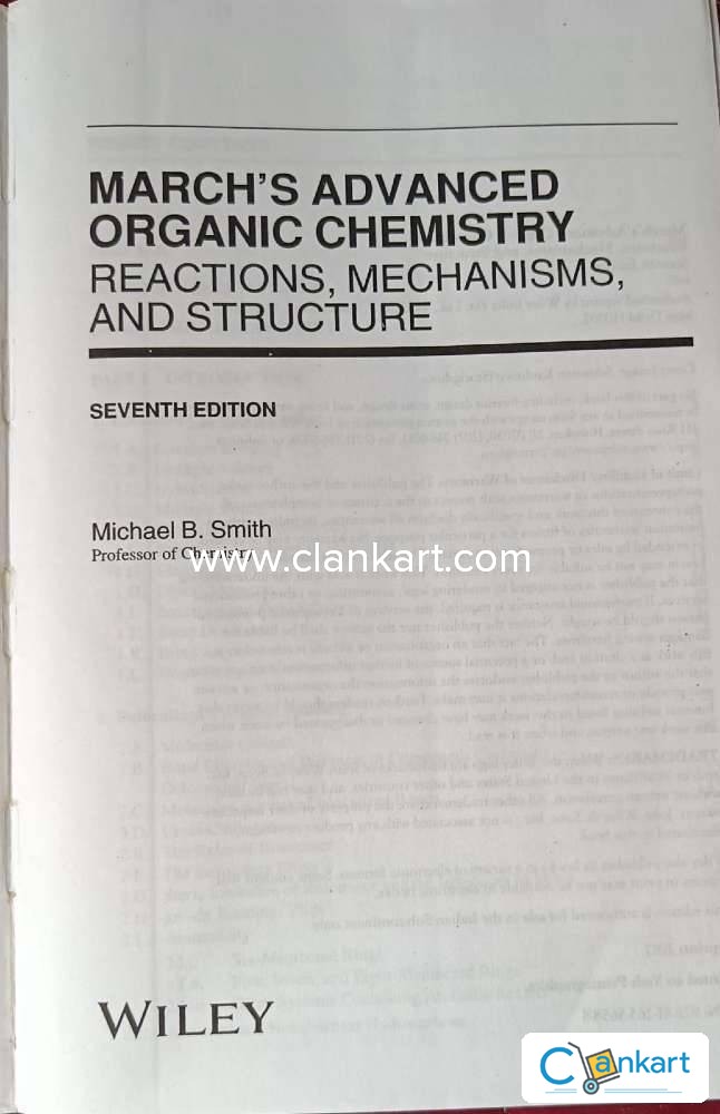 Buy 'Marchs Advanced Organic Chemistry: Reactions, Mechanisms And ...