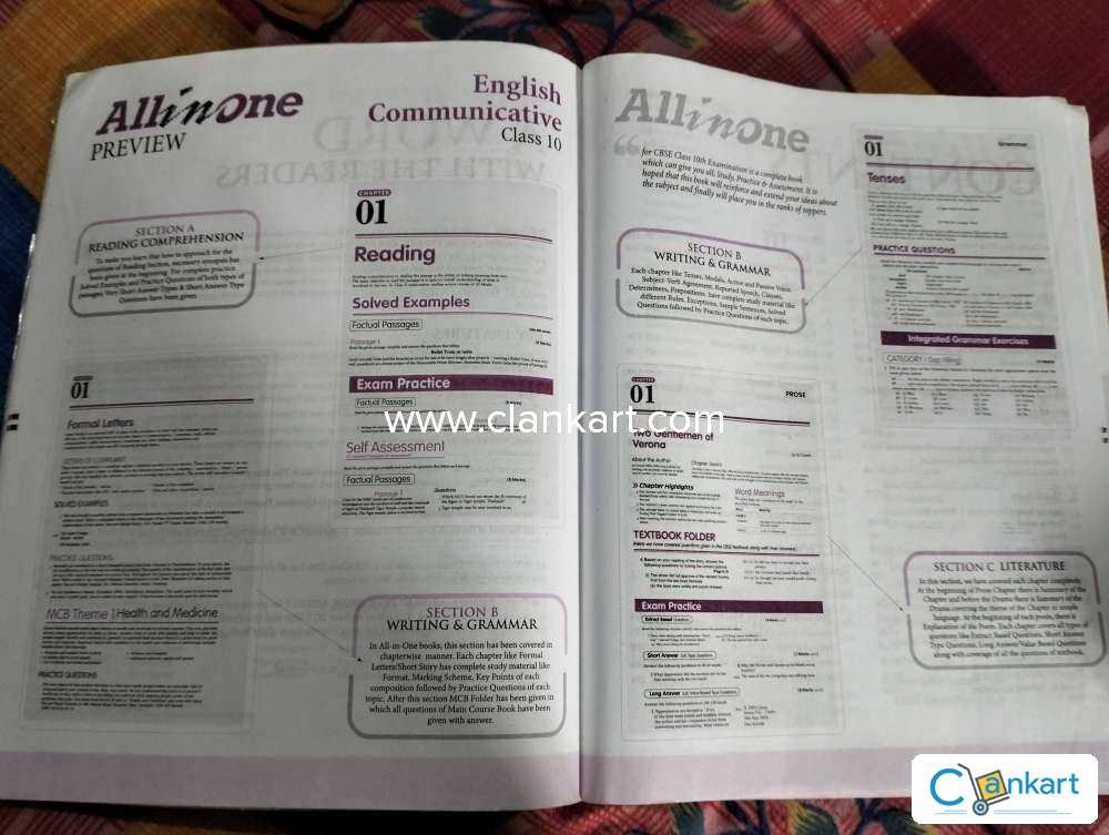 Buy 'CBSE All In One English Communicative CBSE Class 10 (based On ...