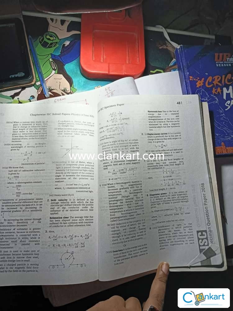 Buy 'Isc Chapterwise Solved Papers Physics Class 12Th' Book In ...