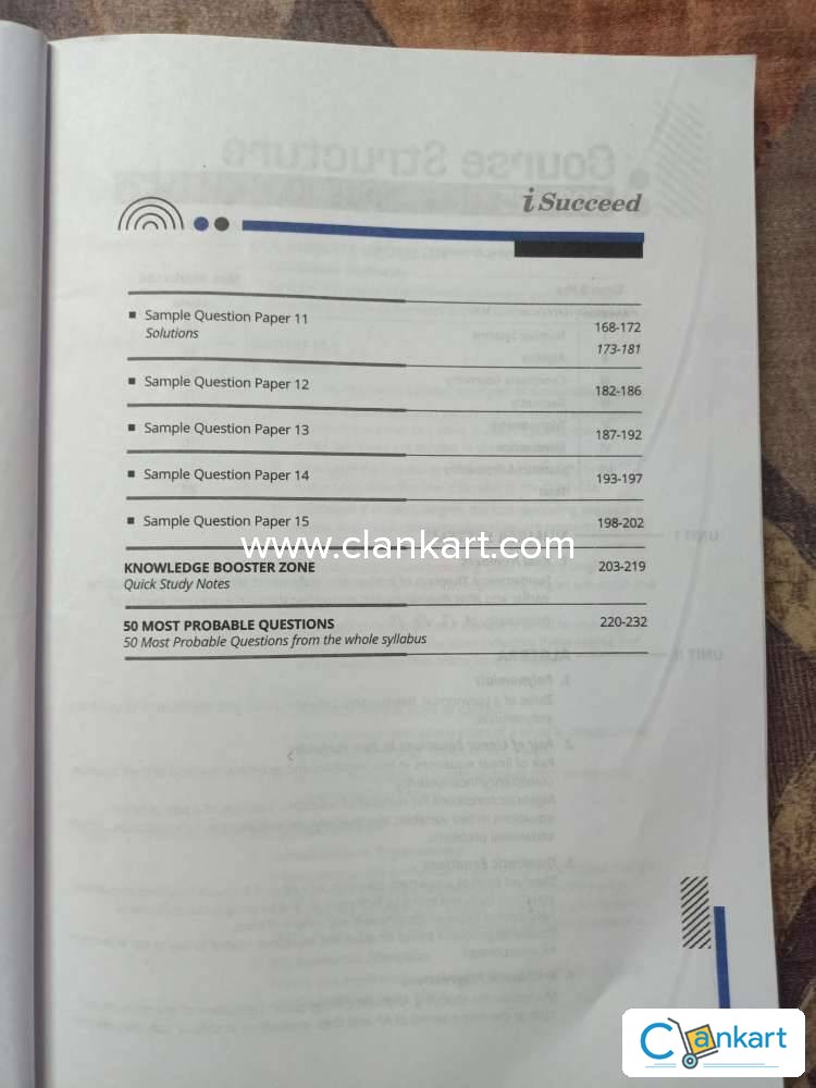 Buy 'Class 10 Arihant, Isuceed 15 Sample Question Paper With Quick ...