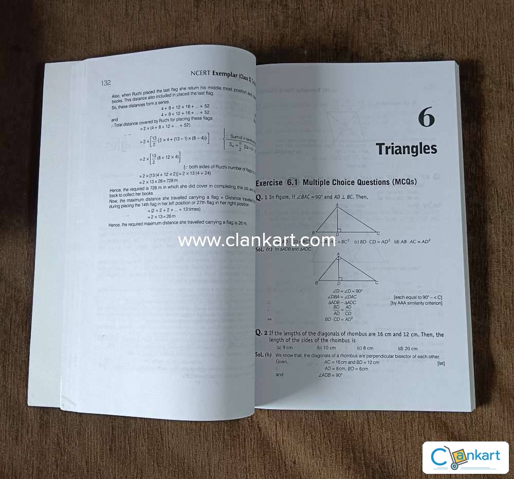 Buy 'NCERT Exemplar Problems-Solutions Mathematics Class 10th' Book In ...