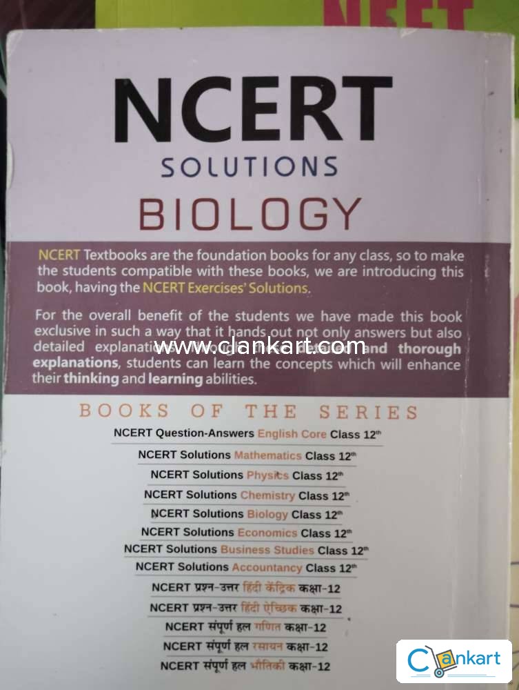Buy 'NCERT Solutions - Biology For Class 12th' Book In Excellent ...