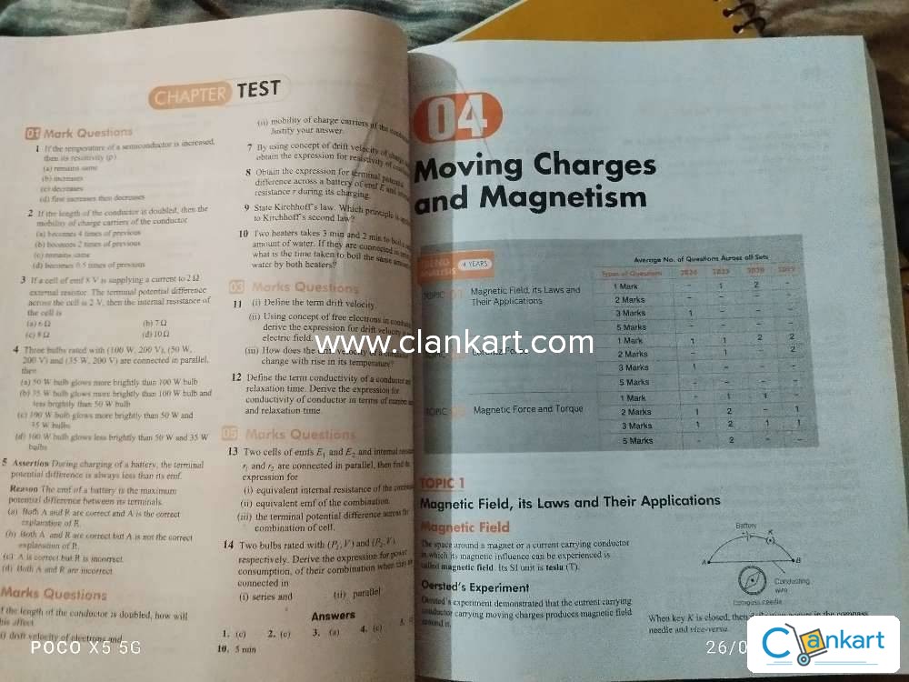Buy 'CBSE Chapterwise Physics Question Bank Class 12' Book In Excellent ...