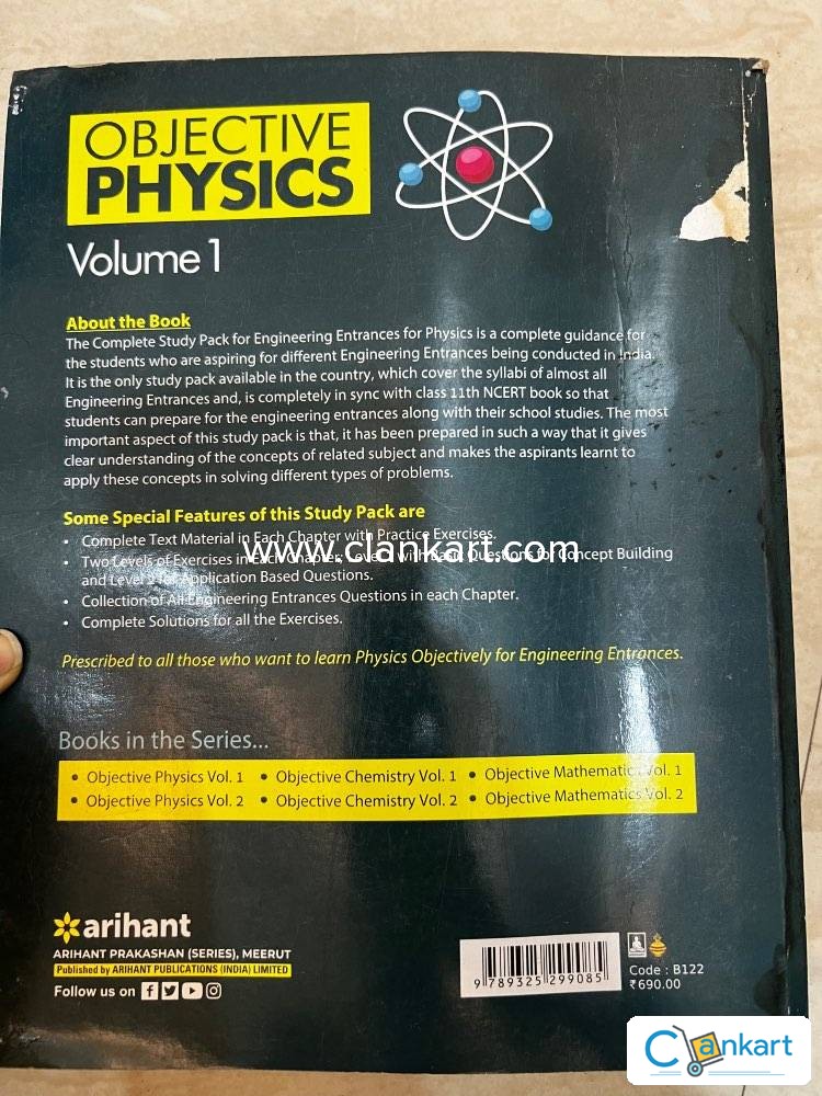 Buy 'Objective Physics Vol 1 For Engineering Entrances 2022' Book In ...