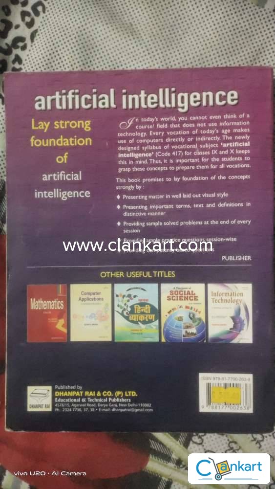 Buy 'Artificial Intelligence' Book In Excellent Condition At Clankart.com