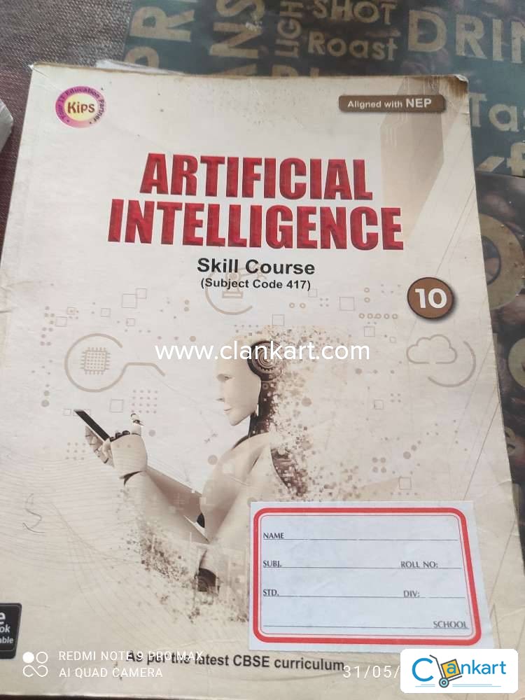 Buy Artificial Intelligence Code 417 Class 9 Book In Excellent Condition At