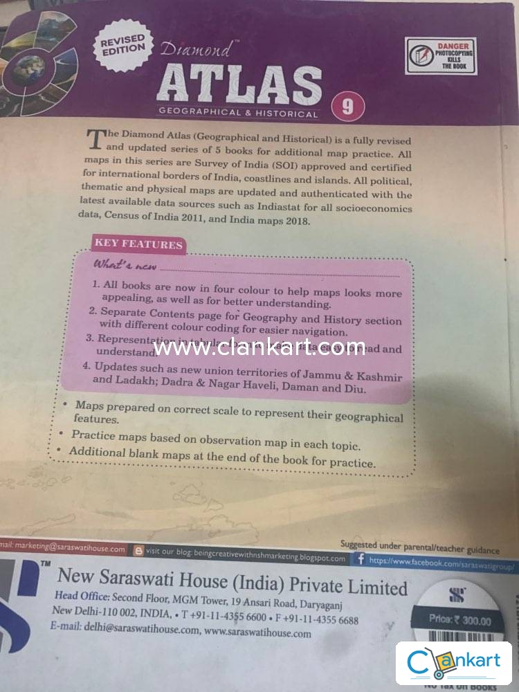 Buy 'Atlas Geographical And Historical Class 9' Book In Good Condition ...