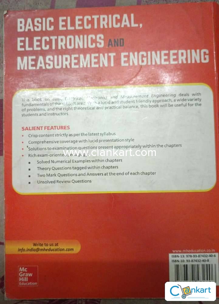 Buy 'BASIC ELECTRICAL, ELECRONICS AND MEASUREMENT ENGINEERING ...