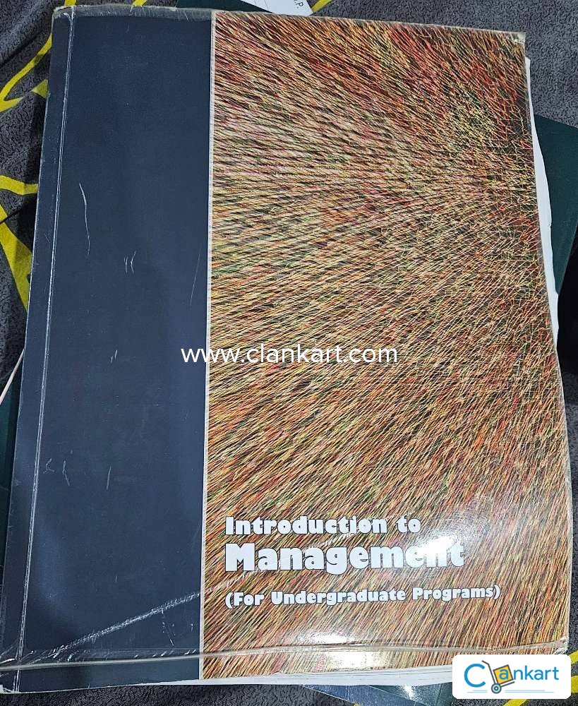 Buy 'Introduction To Management' Book In Fair Condition At Clankart.com