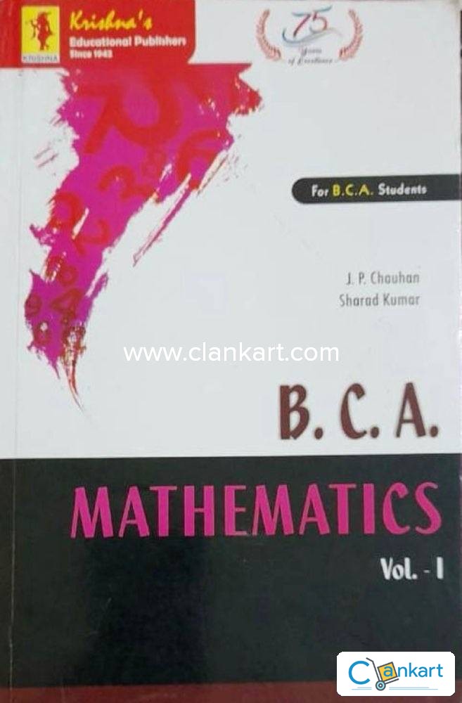 Buy 'BCA Mathematics-1' Book In Fair Condition At Clankart.com Buy 'BCA Mathematics-1' Book In Fair Condition At Clankart.com