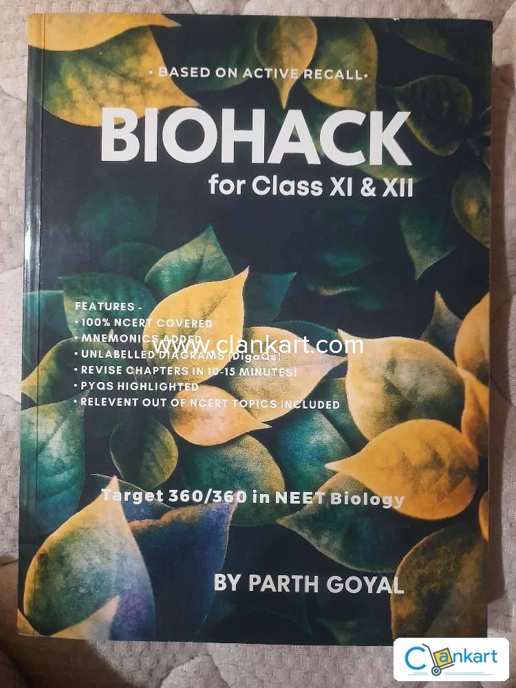 Buy 'BIOHACK Class 11 And 12' Book In Excellent Condition At Clankart.com