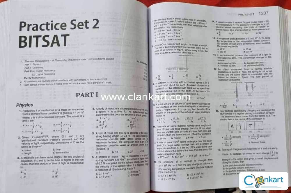 Buy 'Prep Guide To BITSAT 2022' Book In Excellent Condition At Clankart.com
