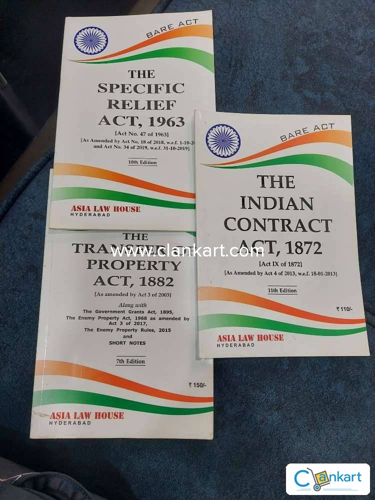 Buy 'Indian Contract Act, Specific Relief Act And Transfer Of Property ...