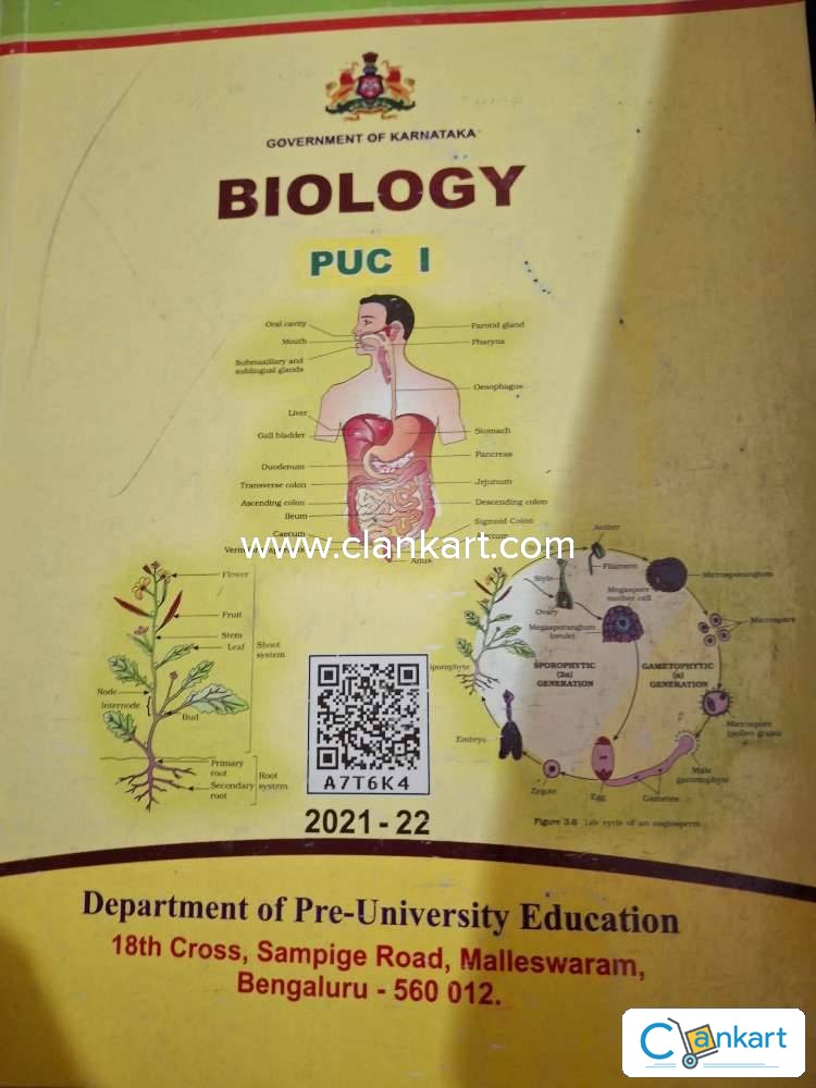 Buy 'Biology Ncert Class 11' Book In Good Condition At Clankart.com
