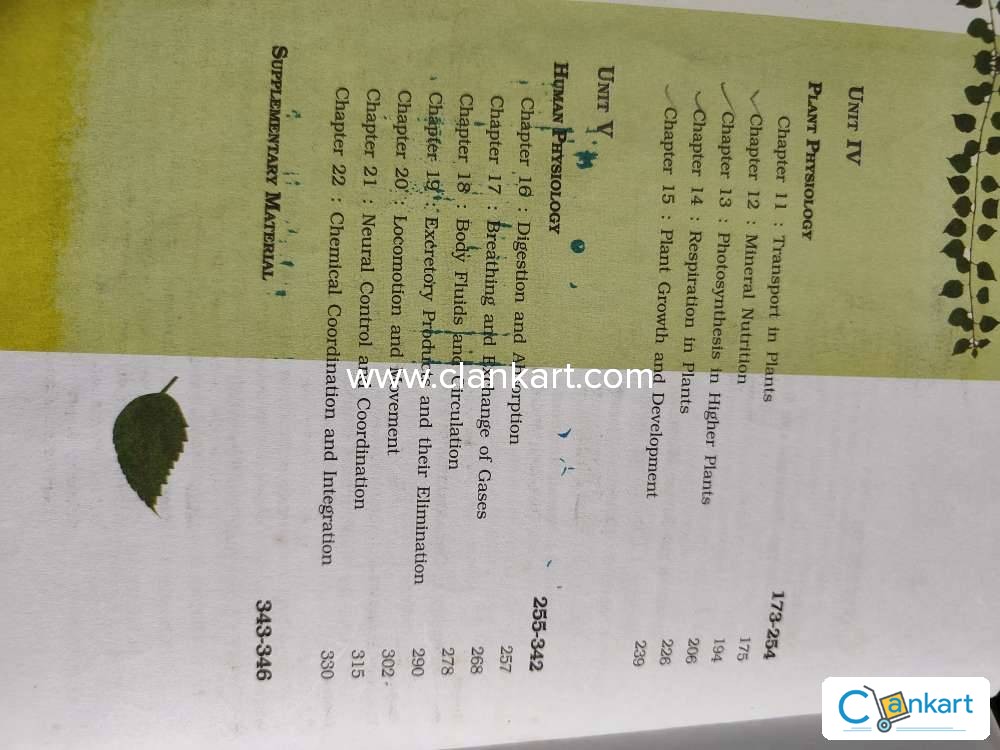 Buy 'Biology Textbook For Class 11 SCERT Kerala' Book In Good Condition ...