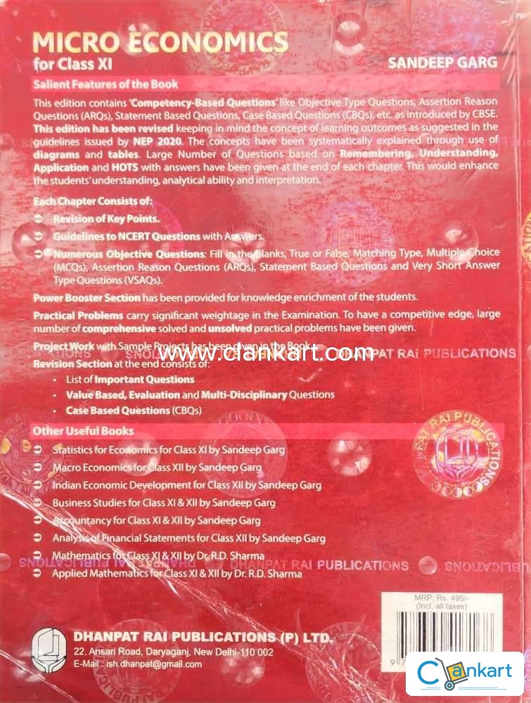 Buy 'Micro Economics' Book In Excellent Condition At Clankart.com