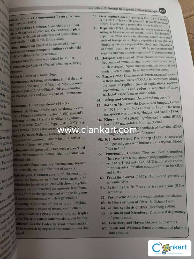 Buy 'M.Sc. Botany' Book In Excellent Condition At Clankart.com