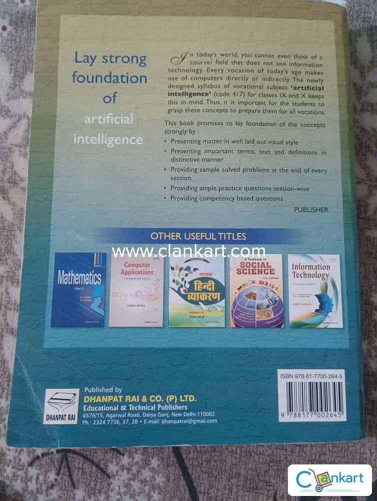 Buy 'ARTIFICIAL INTELLIGENCE CLASS 10' Book In Excellent Condition At ... Buy 'ARTIFICIAL INTELLIGENCE CLASS 10' Book In Excellent Condition At ...