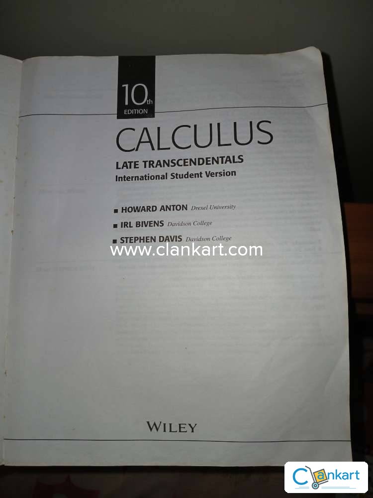 Buy 'Calculus' Book In Excellent Condition At Clankart.com