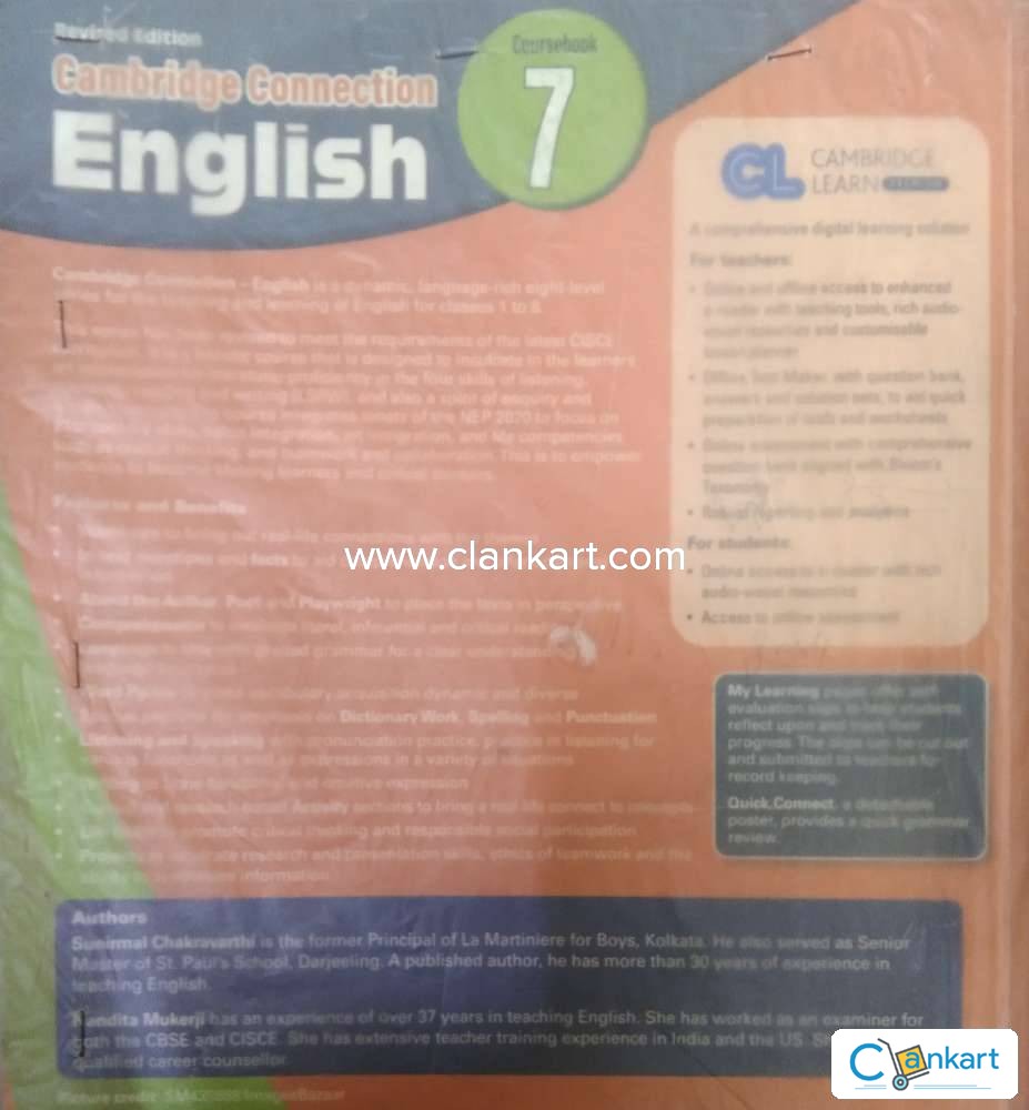 Buy 'CAMBRIDGE CONNECTION ENGLISH CLASS 7' Book In Excellent Condition ...
