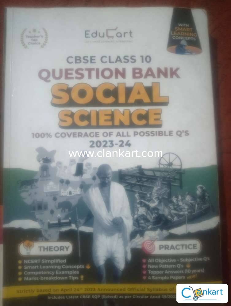 Buy 'Educart CBSE Class 10 Question Bank SOCIAL SCIENCE For 2023-2024 ...