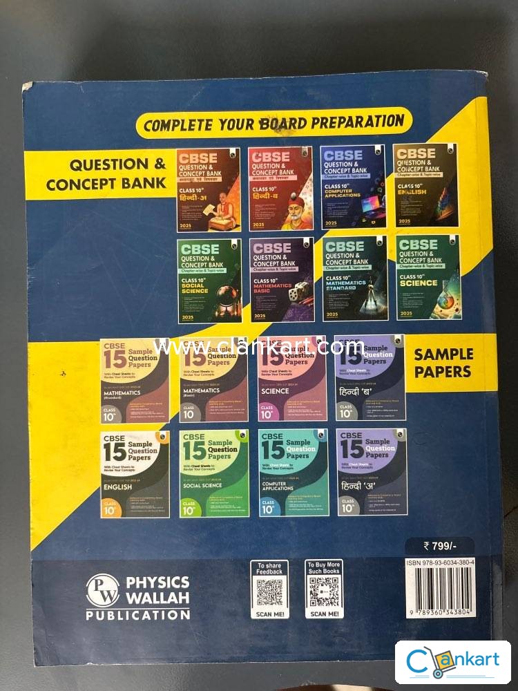 Buy 'CBSE Class 10th PW Past 10 Years Solved Papers 2024-2015 Delhi And ...