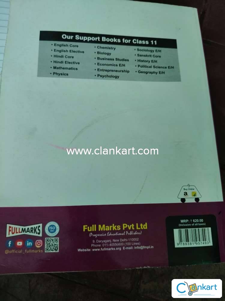Buy 'Class 11 English Core Cbse' Book In Excellent Condition At Clankart.com
