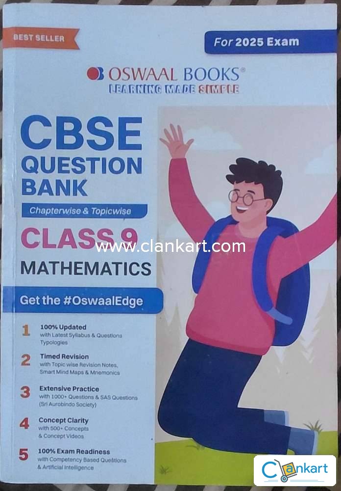 Buy 'Oswaal CBSE Question Bank Class 9 Mathematics, Chapterwise And ...
