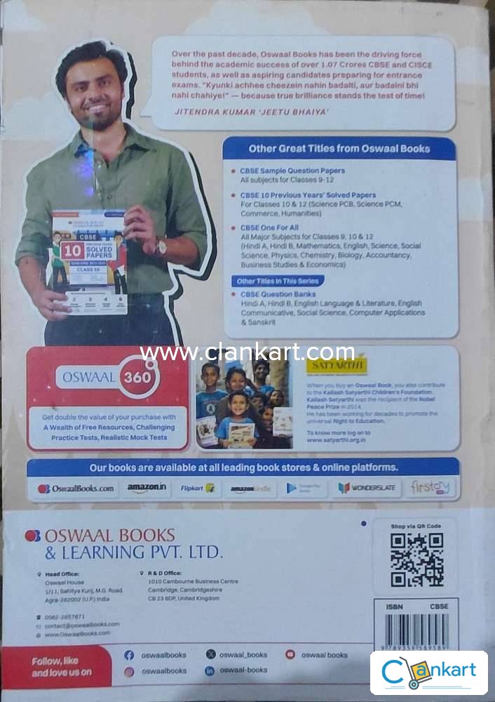 Buy 'Oswaal CBSE Question Bank Class 9 Mathematics, Chapterwise And ...