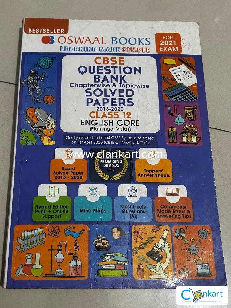 Buy 'Oswaal CBSE Question Bank Class 12 English Core Book Chapterwise ...