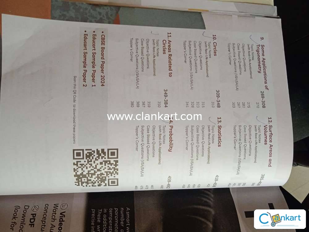 Buy 'Educart CBSE Question Bank Class 10 Mathematics 2024-25 (As Per ...