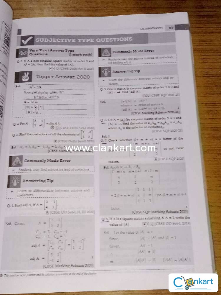 Buy 'CBSE Question Bank Of Mathematics For Class 12 & Solved Papers ...