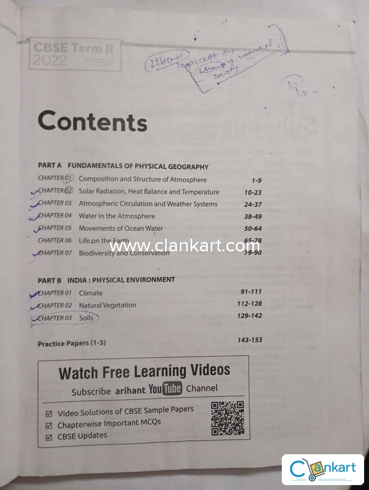 Buy 'CBSE Term II Geography 11th' Book In Good Condition At Clankart.com Buy 'CBSE Term II Geography 11th' Book In Good Condition At Clankart.com