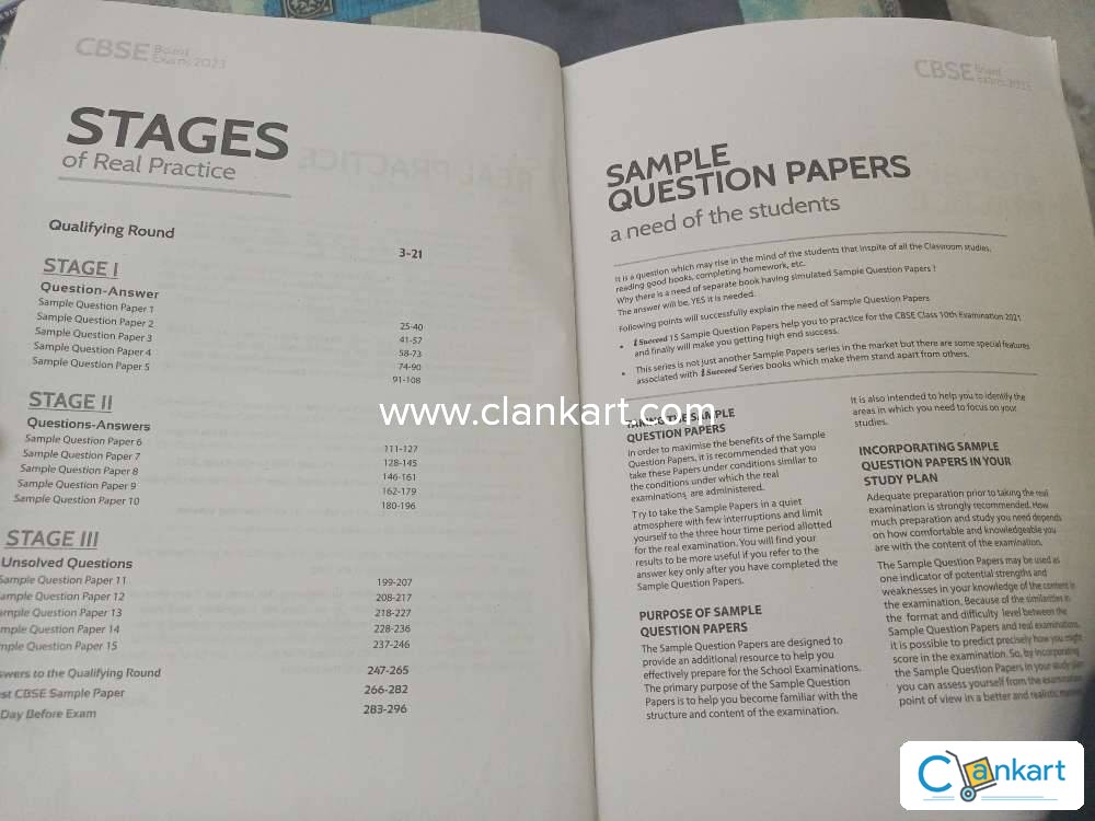 Buy 'CBSE Class 10 Science Sample Papers' Book In Excellent Condition ...